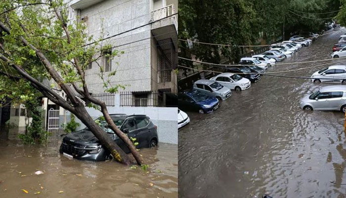 نئی دہلی میں 88 سالہ ریکارڈ ٹوٹ گیا، 236 ملی میٹر بارش ریکارڈ