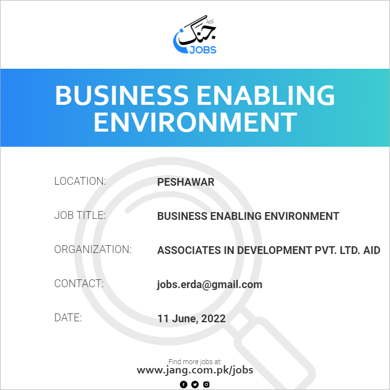 Business Enabling Environment Job – Associates In Development Pvt. Ltd ...