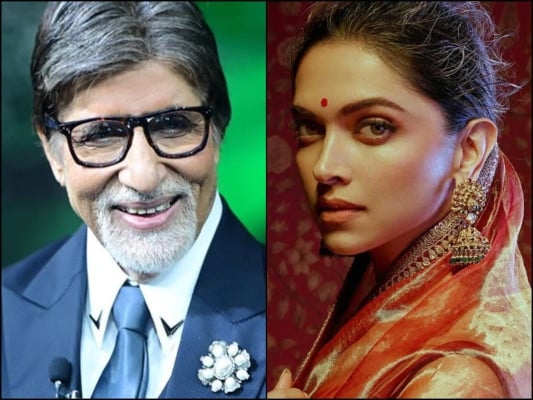 Deepika padukone shares poster of her new movie with Amitabh Bachchan