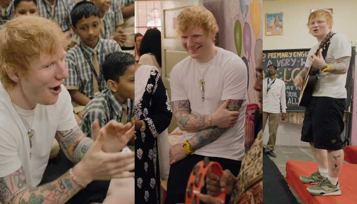 Ed Sheeran performs ‘Shape of You’ at schools in Mumbai: Watch