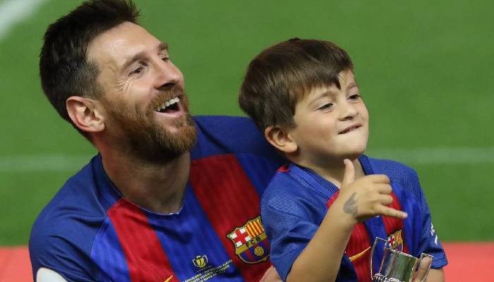 Lionel Messi spends heartfelt moment with son at Inter Miami Youth Cup