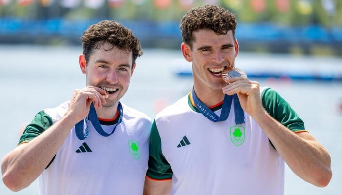 Philip Doyle, Daire Lynch win bronze in men’s rowing double sculls at ...