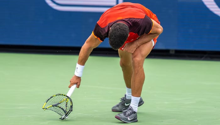 Carlos Alcaraz loses cool, smashes racket after Monfils stunner: ‘Worst ...