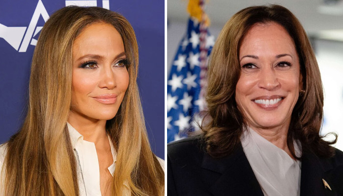 Jennifer Lopez makes first appearance after endorsing Kamala Harris