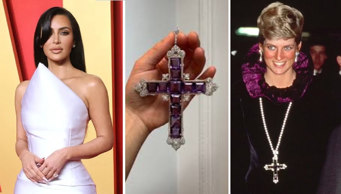 Kim Kardashian under fire for wearing Princess Diana’s iconic cross ...