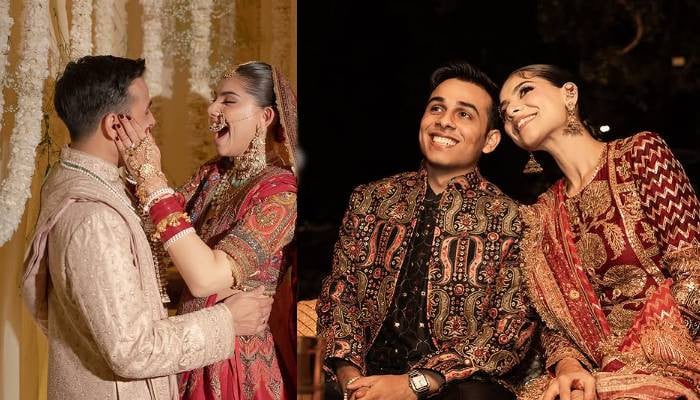 Anuv Jain exchanges wedding vows with girlfriend Hridi Narang