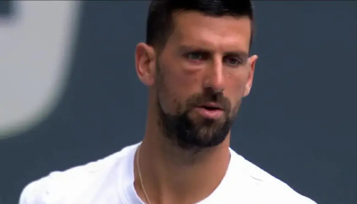 Novak Djokovic refuses to discuss eye problem after shock Miami defeat