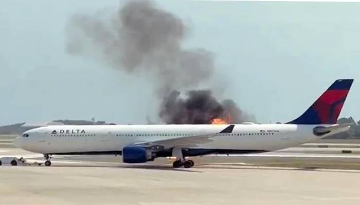Delta flight 1213 evacuated after engine catches fire at Orlando Airport