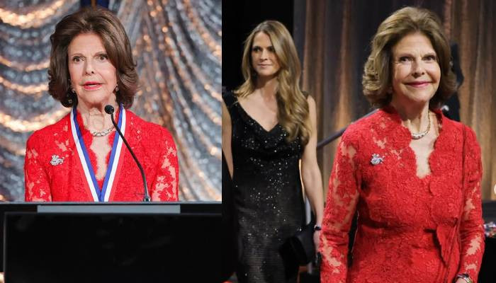 Queen Silvia of Sweden wins Global Humanitarian Ellis Island Medal