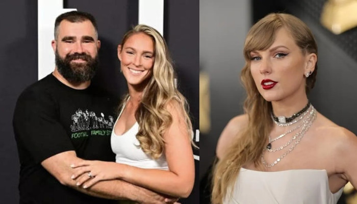 Taylor Swift shares special moment with Jason, Kylie Kelce’s baby