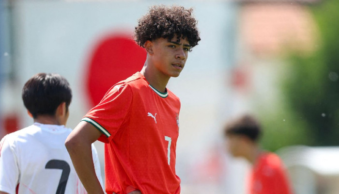 Cristiano Ronaldo celebrates son's first 'SIUUUU' for Portugal