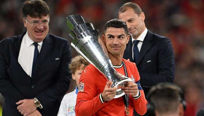 Cristiano Ronaldo reacts to Portugal win over Spain at Nations League