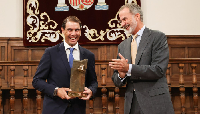 Rafael Nadal receives historic Marquis honour from Spain's King Felipe VI
