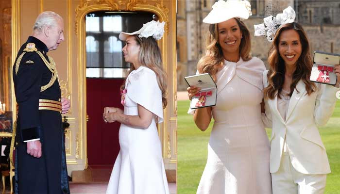 King Charles presents special honor to Leona Lewis and Myleene Klass