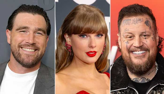 Taylor Swift boyfriend Travis Kelce reacts to Jelly Roll’s remarks ...