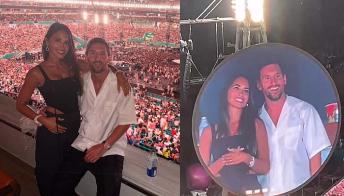 Lionel Messi spotted on Coldplay kiss cam with wife Antonela, fans go wild