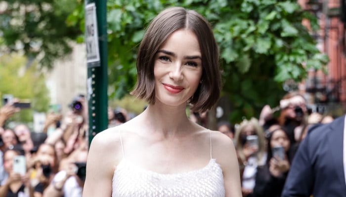 Lily Collins makes glittery comeback to NY Fashion Week after 16 years