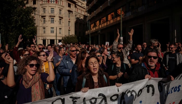 Greece shut down as workers protest against 13-hour workday