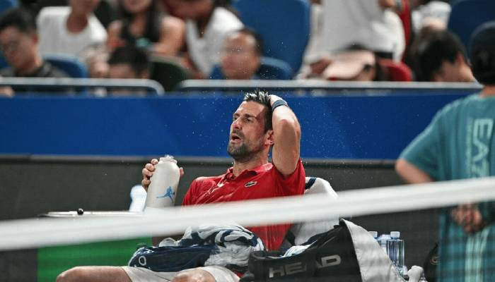 Novak Djokovic survives 'brutal' match to reach Shanghai Masters ...