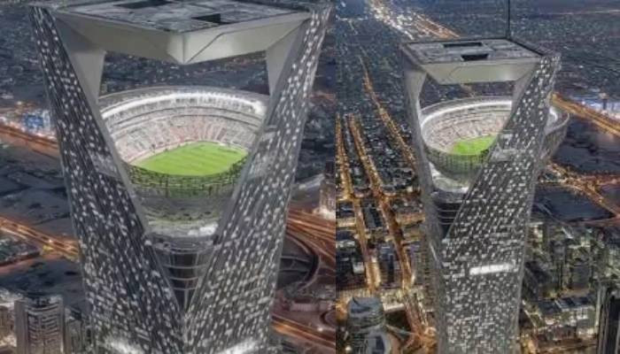 Saudi Arabia unveils NEOM Stadium 350 meters above ground for 2034 ...