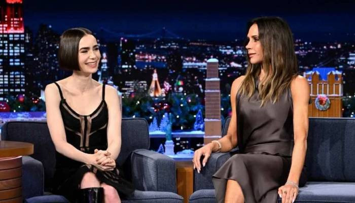 Lily Collins celebrates ‘full circle moment’ with Victoria Beckham in ...
