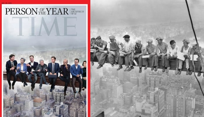 Time magazine slammed for 'ruining' iconic art piece with AI leaders