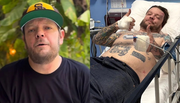 Corey Harrison issues urgent plea after surviving horrific motorcycle crash