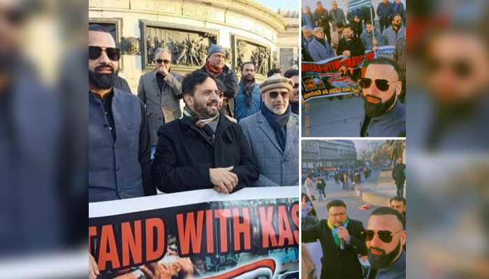 پیرس کی فضا انڈیا مخالف نعروں سے گونج اٹھی