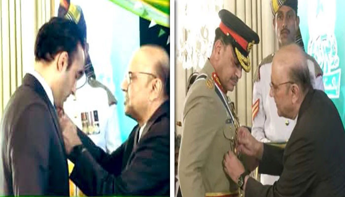 فیلڈ مارشل سید عاصم منیر کو ’ہلال جرأت‘ اور بلاول بھٹو کو ’نشان امتیاز ...