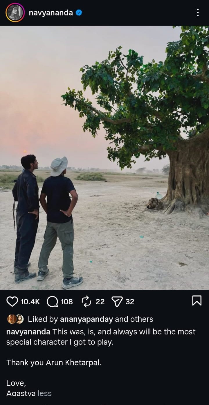 Agastya Nanda pens emotional note for 'Ikkis' character in surprise post