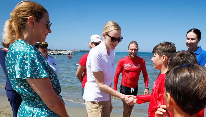 Princess Charlene beams in new video with children from a 'Water Safety ...